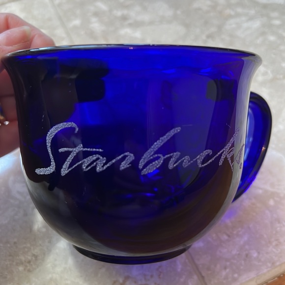 Starbucks | Dining | Starbucks Cobalt Blueglass Coffee Mug 6 Oz Cobalt ...